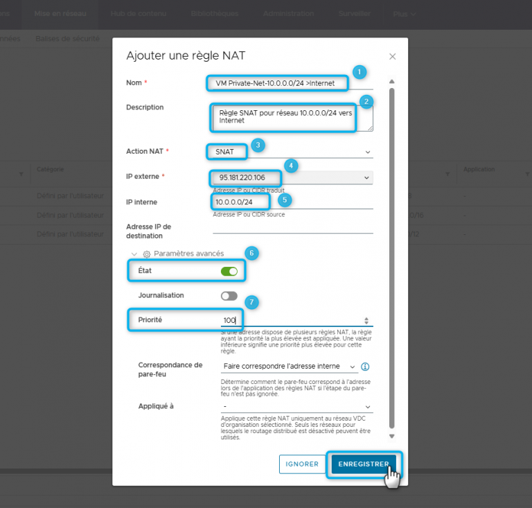 Assistance – Relation Client | Les règles de source NAT (SNAT)